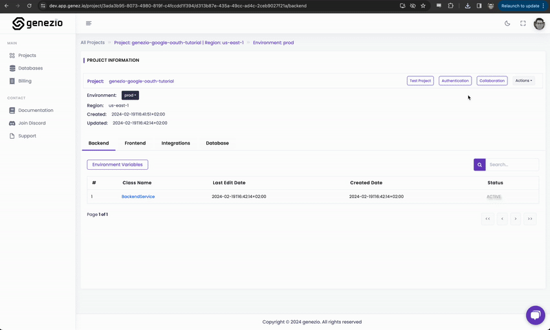 Create a React application with genezio and Google OAuth 2.0 | Genezio ... Create a React application with genezio and Google OAuth 2.0 | Genezio ...
